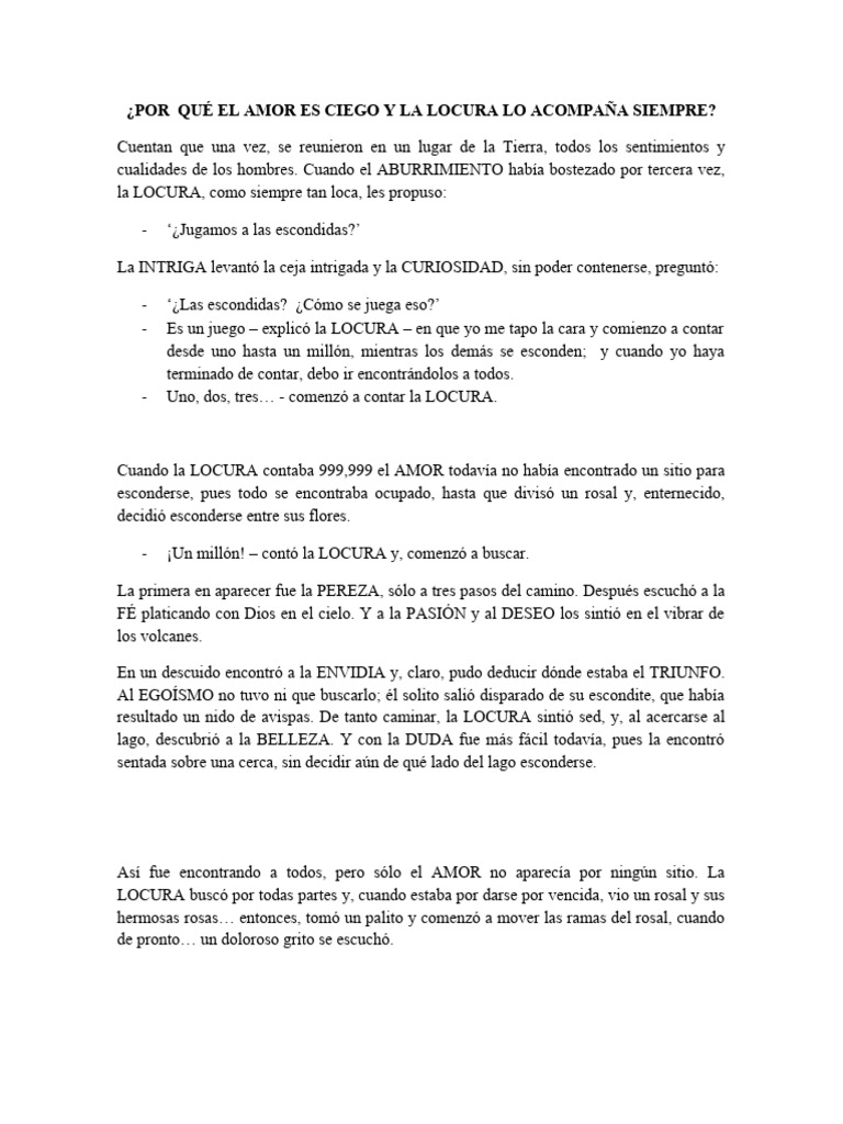 Cuento de San Valentín | PDF