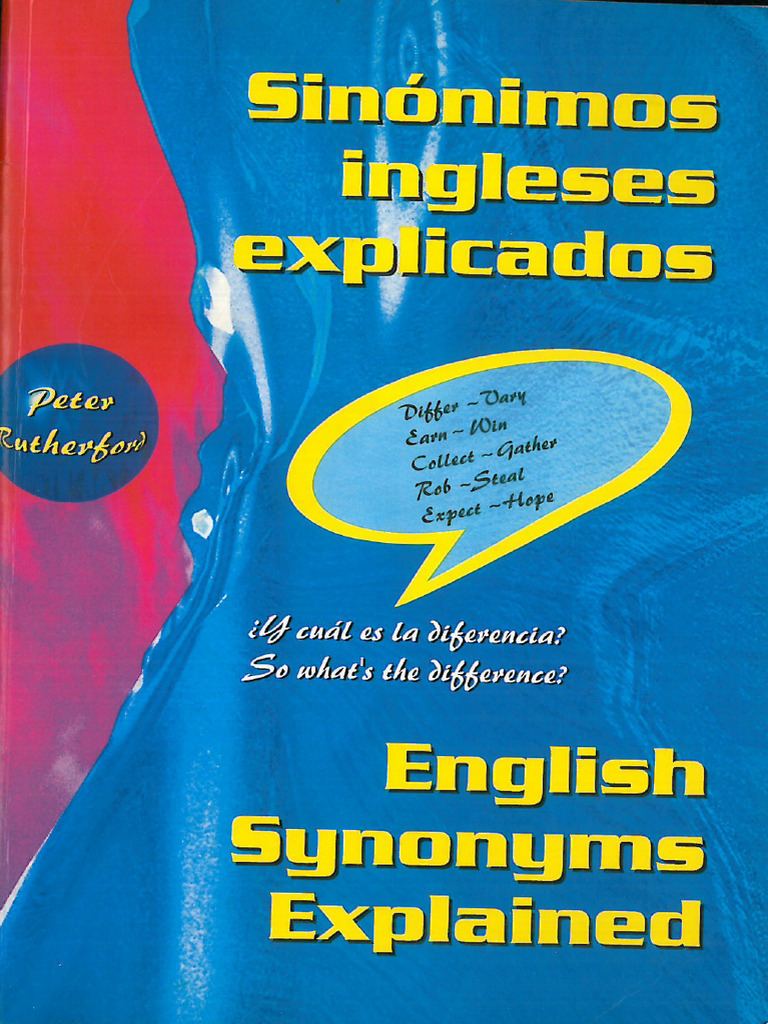 Sinonimos Ingleses Explicados | PDF