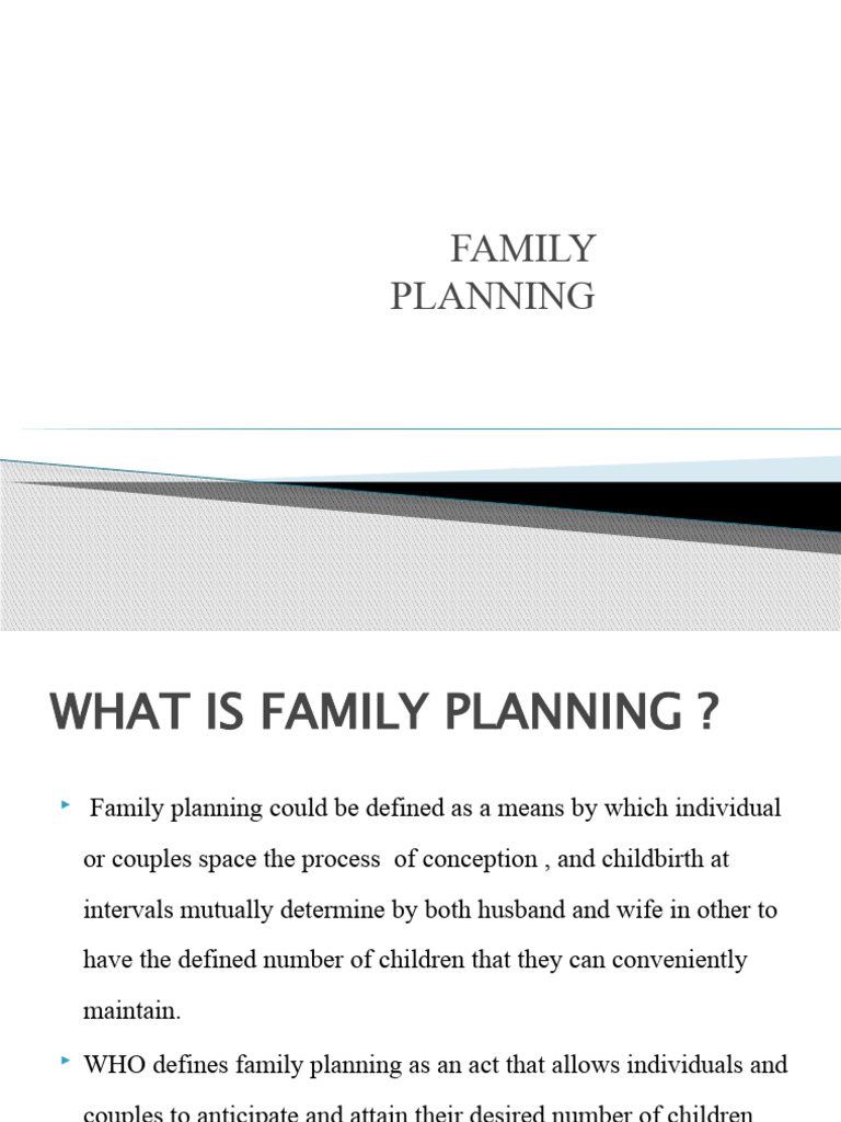Family Planning | PDF | Birth Control | Family Planning