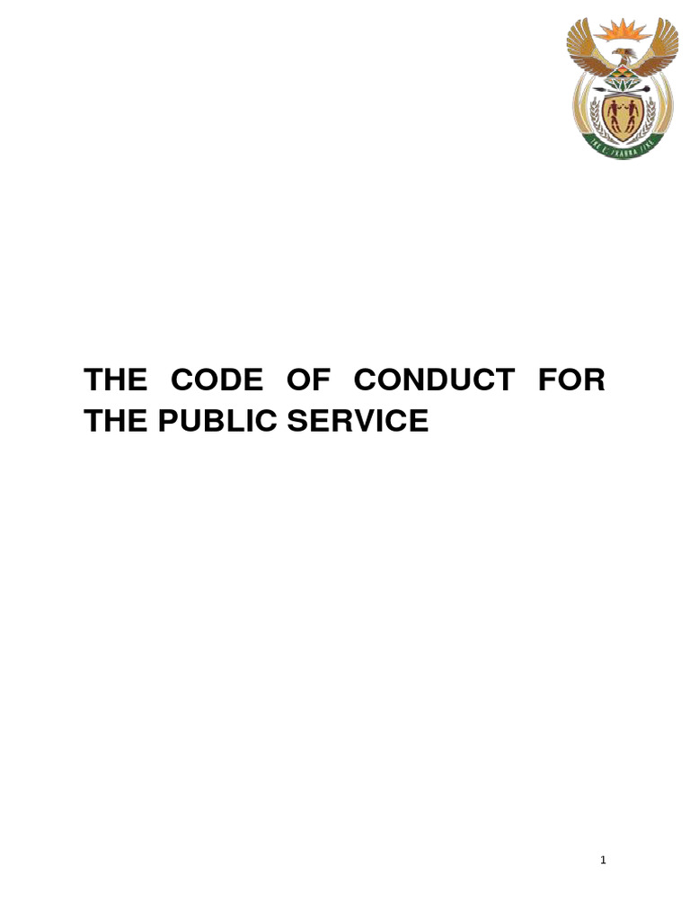 Public Service Conduct Guide | PDF | Employment | Government