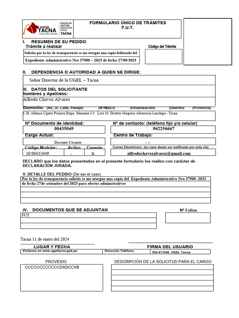 Fut Ugel Tacna Okey | PDF