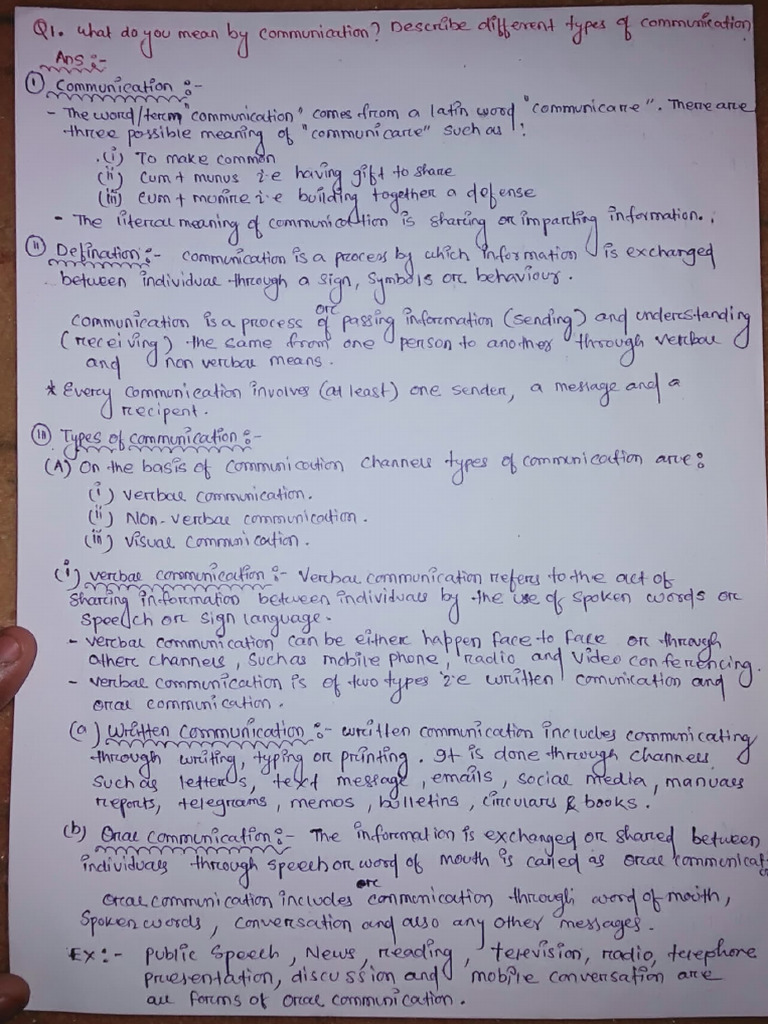 SECC-1 English Communication Important Long Question With Answer. | PDF