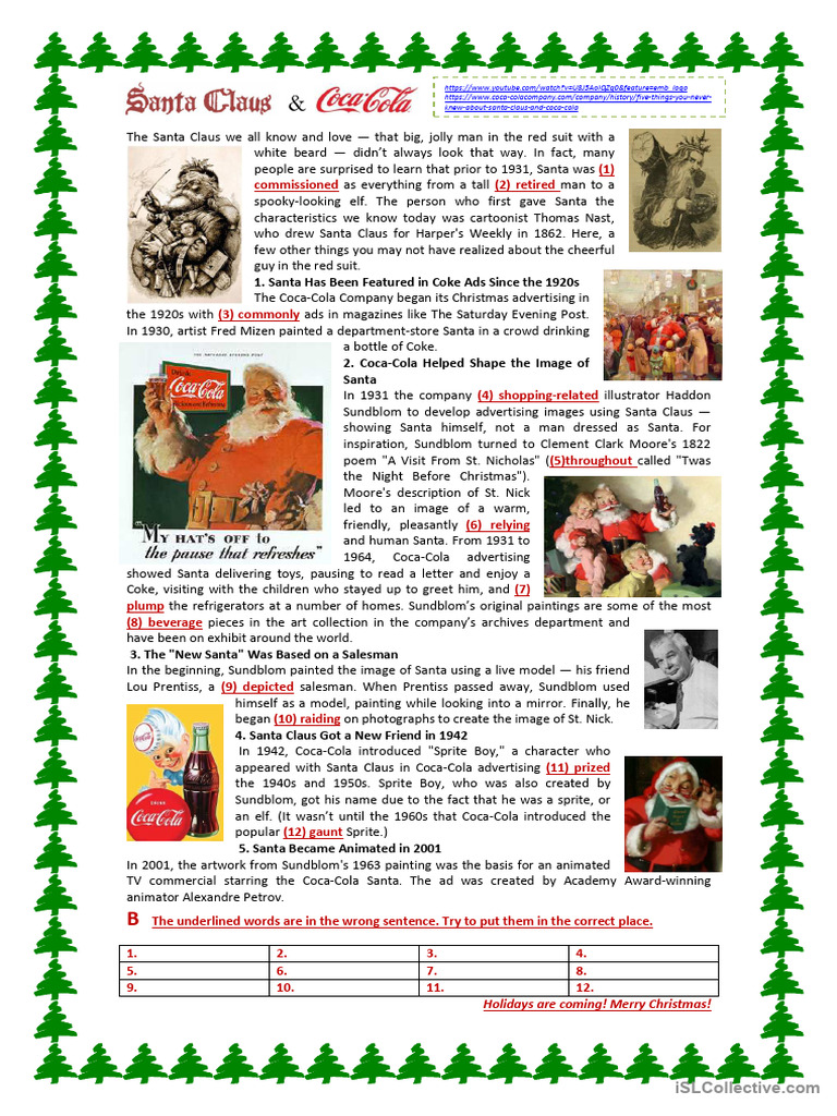 Evolution of Santa Claus by Coca-Cola | PDF | Santa Claus | Coca Cola