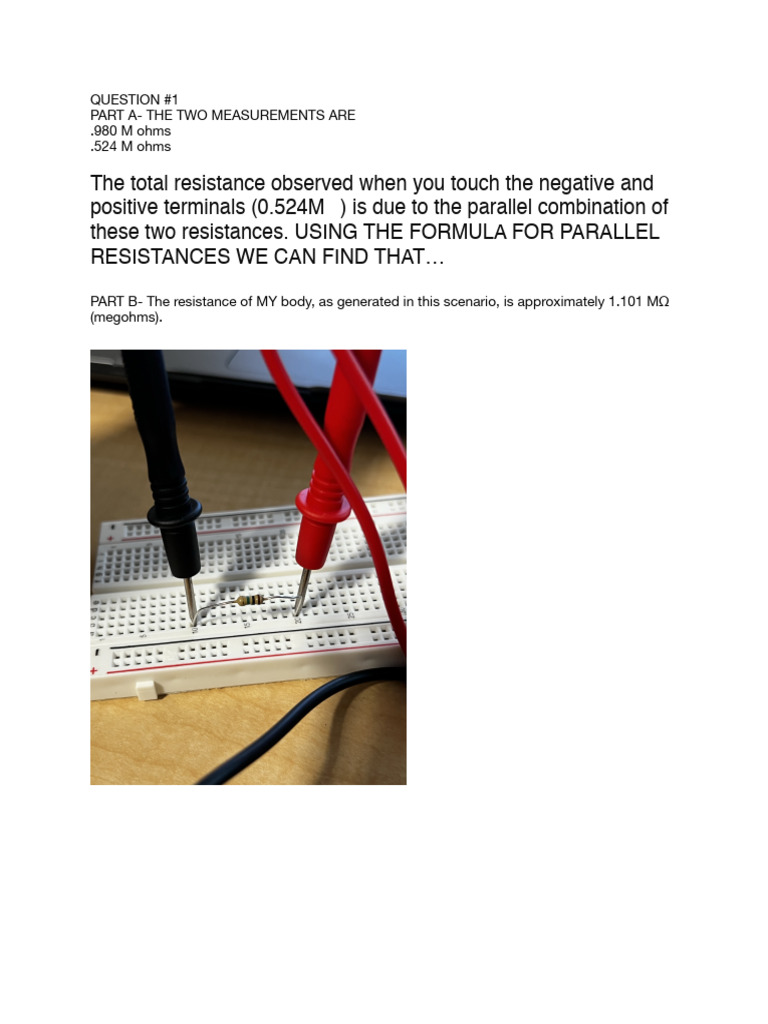 Pre Lab2 | Download Free PDF | Voltage | Electrical Resistance And Conductance