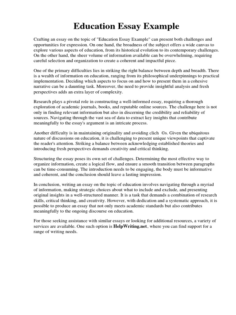 Education Essay Example | Download Free PDF | Panama Canal | Synagogue