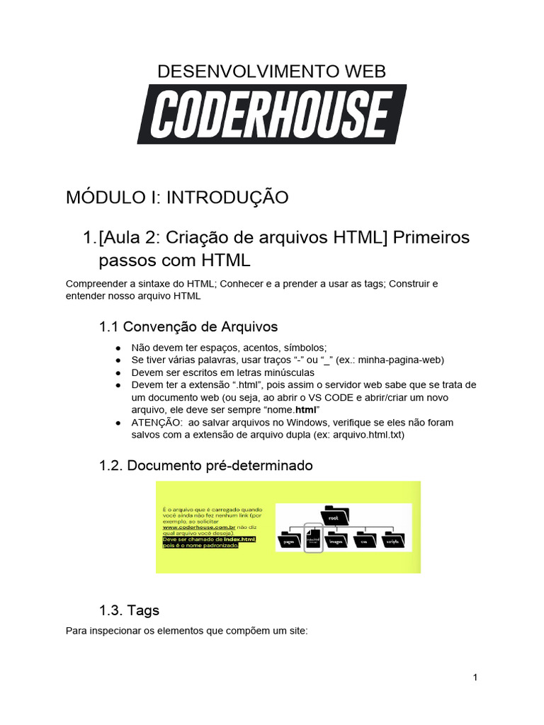 Web-Development - Coderhouse (Aulas) | PDF | Html | SEO