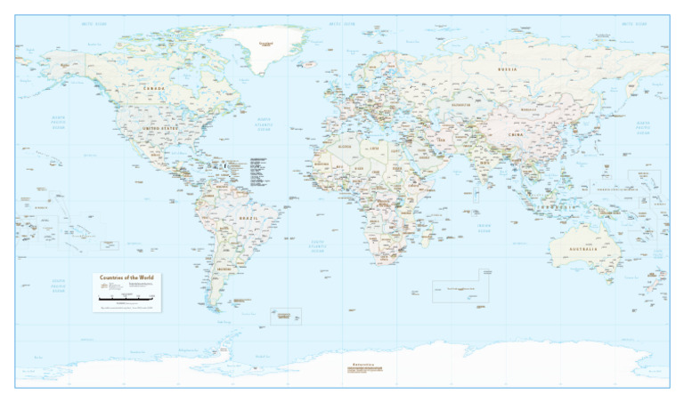 Political Map Pat | PDF | Arctic Ocean