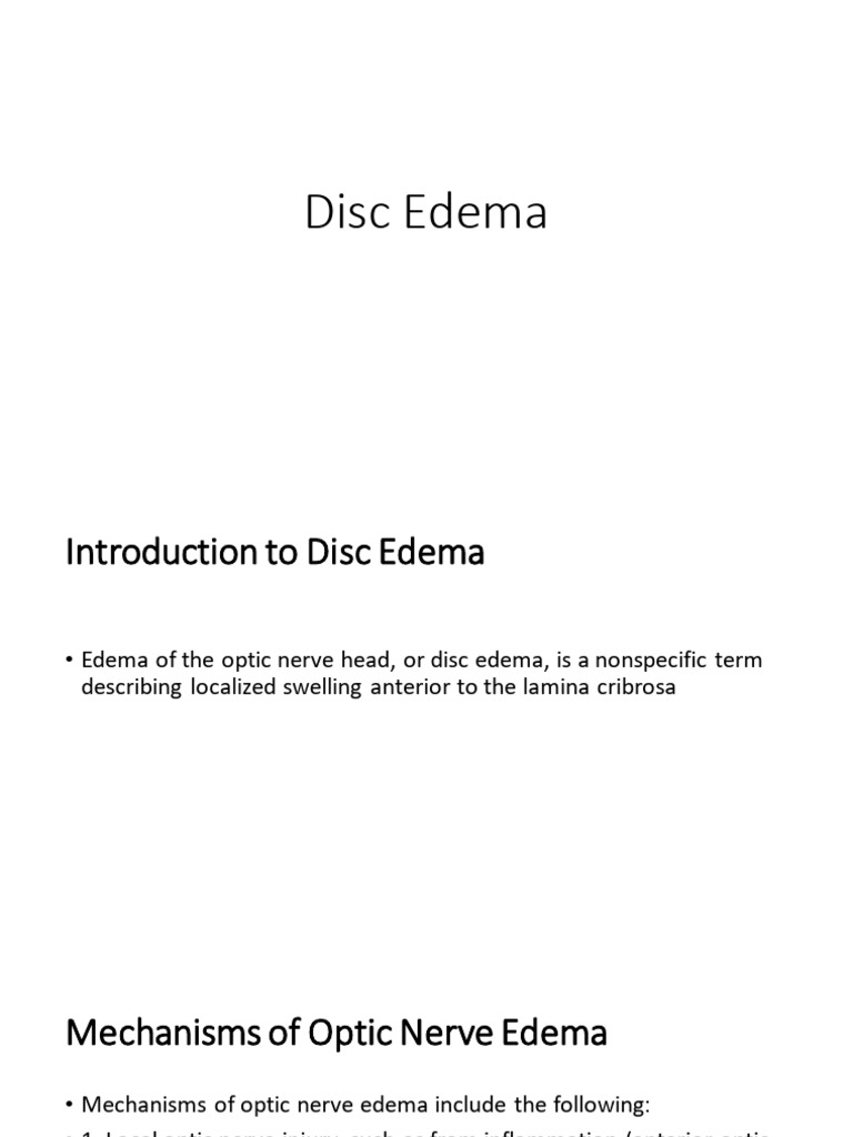Disc Edema | PDF