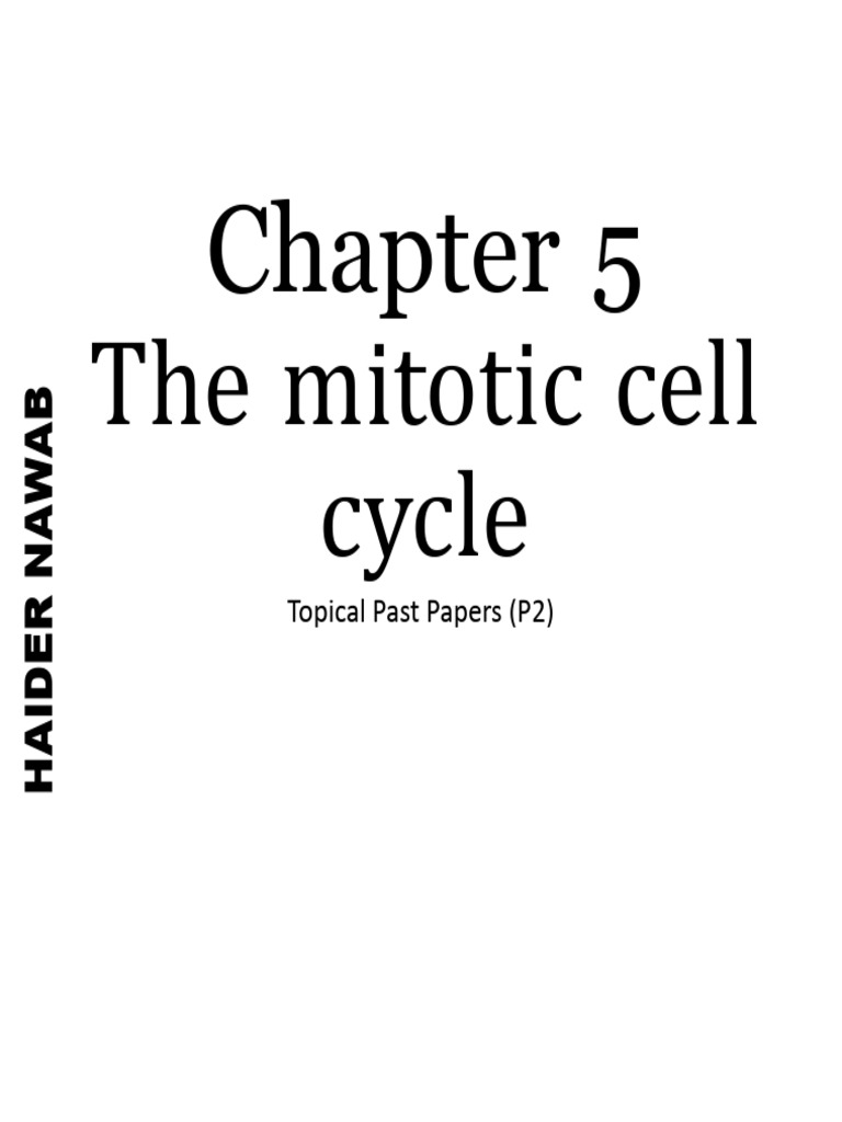 Mitotic Cell Cycle p2 | PDF | Mitosis | Systems Biology