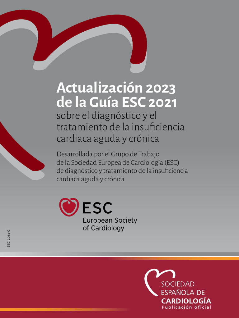 Guía ESC 2023 Actualización IC | Descargar gratis PDF | Insuficiencia cardíaca | Cuidado de la salud