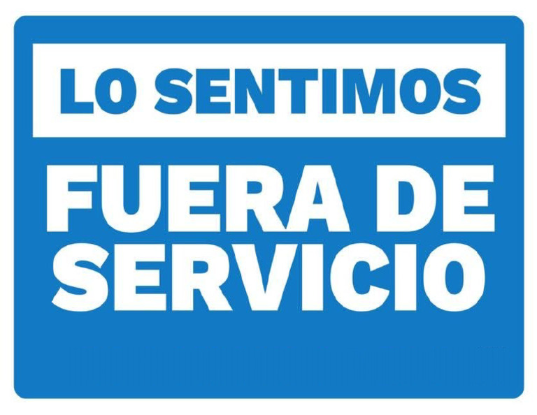 Letrero Fuera de Servicio | PDF