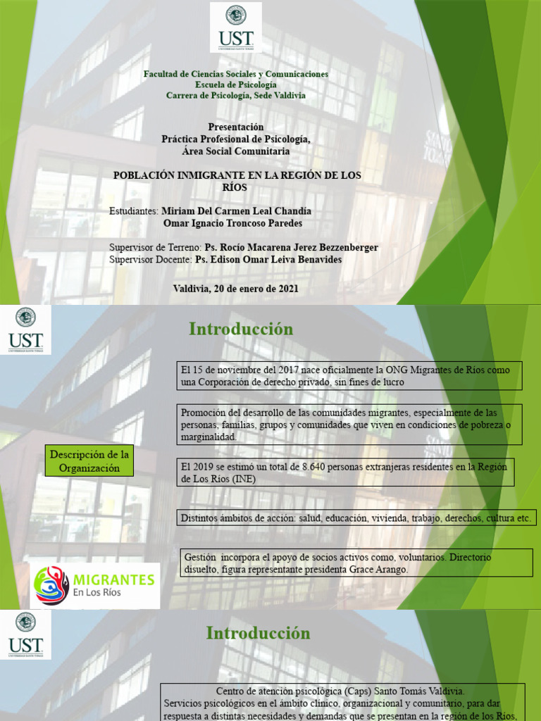 Presentacion Final Practica Profesional | PDF | Organización no gubernamental | Sicología