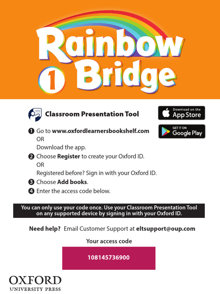 Rainbow Bridge CPT Access Code Card | PDF