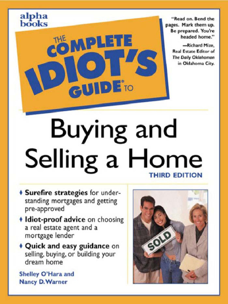 The Complete Idiot S Guide To Buying And Selling A Home 3rd Edition