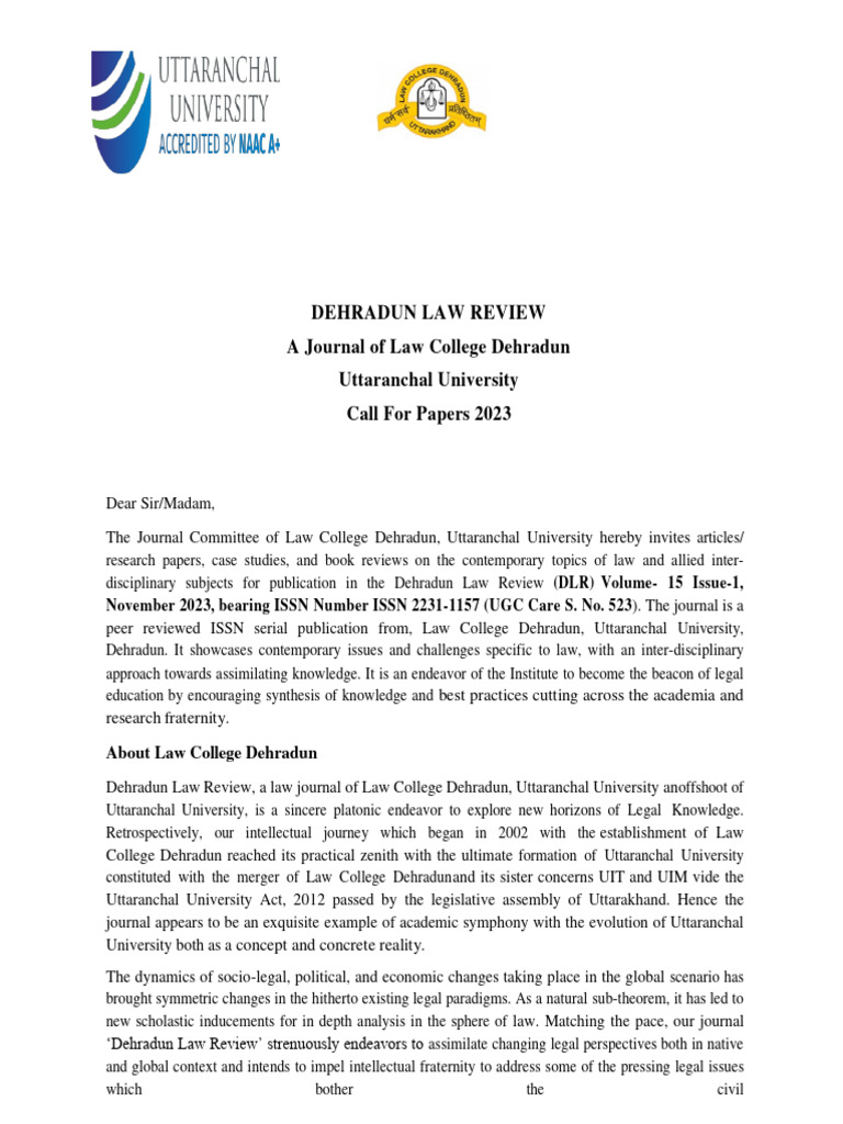 Call For Paper DLR 2023 | PDF | Academic Publishing | Plagiarism