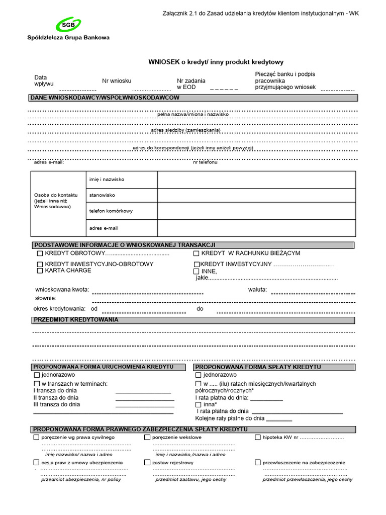 Plik, 531, Wniosek o Kredyt PDF | PDF