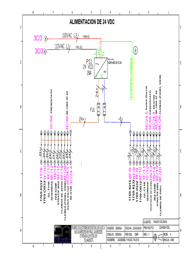 Alimentacion de 24 VDC | PDF