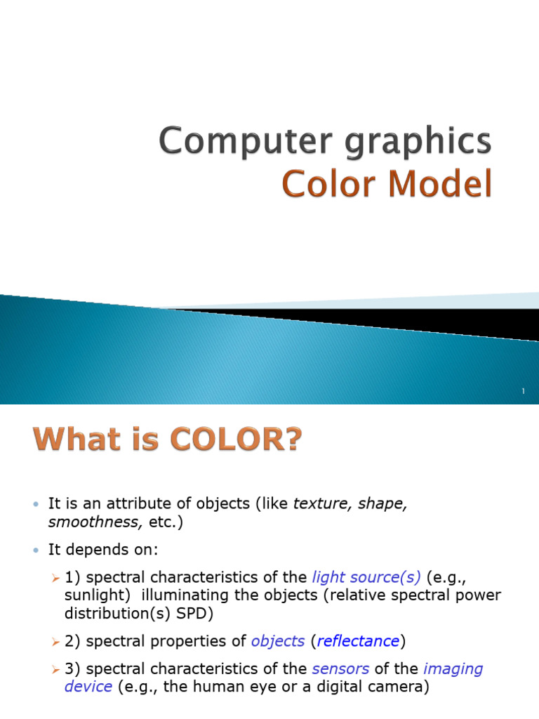 Lec-11 - RGB and CMY Color Model | PDF | Rgb Color Model | Color