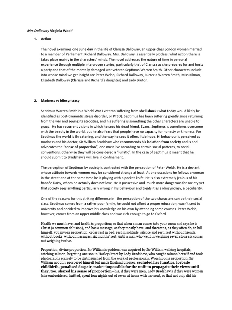 Mrs Dalloway Virginia Woolf | PDF | Mrs Dalloway