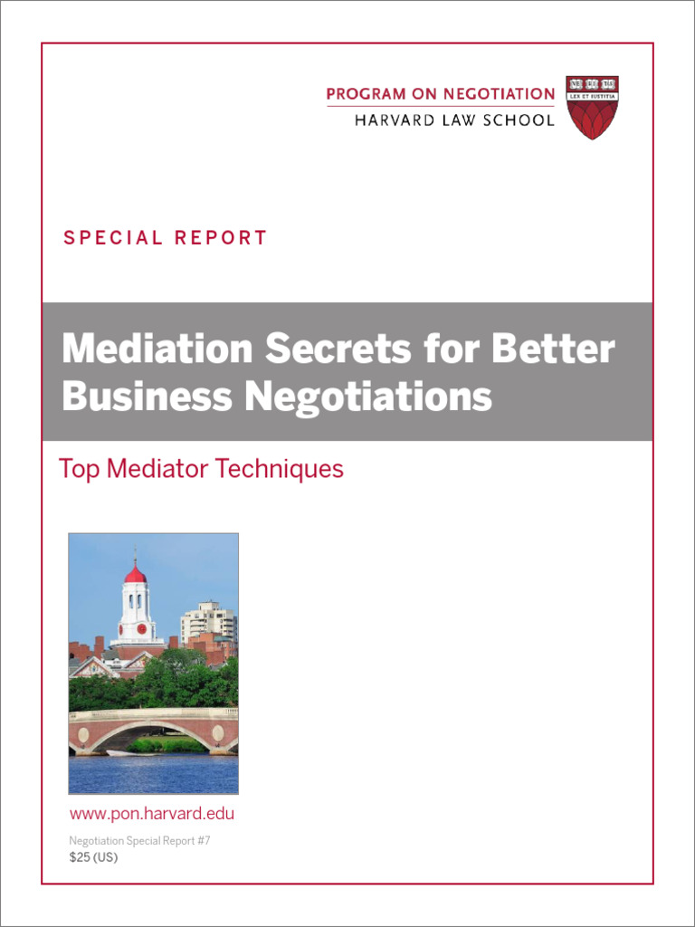 HLS PON FR12 MediationSecrets 2023b | PDF | Mediation | Lawsuit