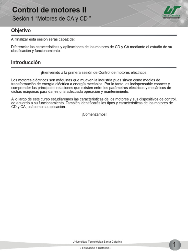 Cme s1 Imprimible | PDF | Motor eléctrico | Corriente eléctrica