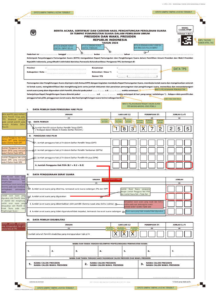 Tata Cara Pengisian C.HASIL | PDF