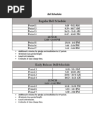 Bell Timings | PDF