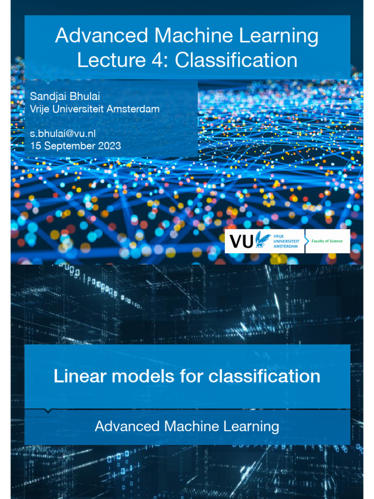 Lecture 04 | PDF | Machine Learning | Geometry
