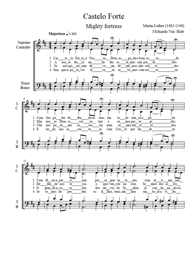 Castelo Forte Partitura | PDF