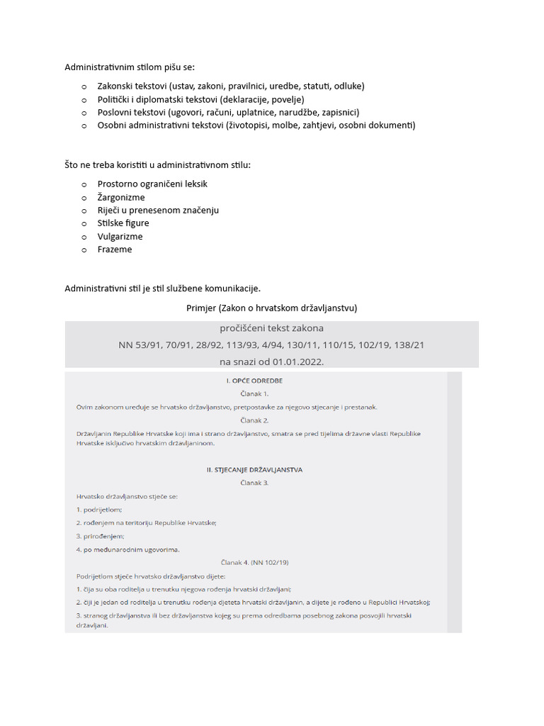 Administrativni Stil | PDF