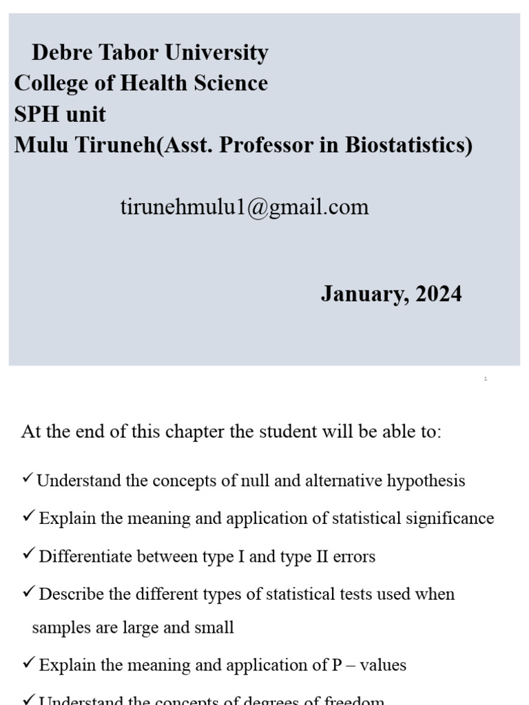 8.Hypo Testing.... | PDF | Type I And Type Ii Errors | Statistical ...