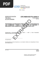 Iso TS 22002-1 2013 | PDF | Agua | Seguridad alimenticia