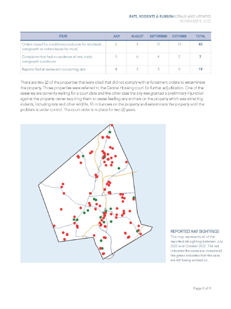 Worcester Rat Map | PDF
