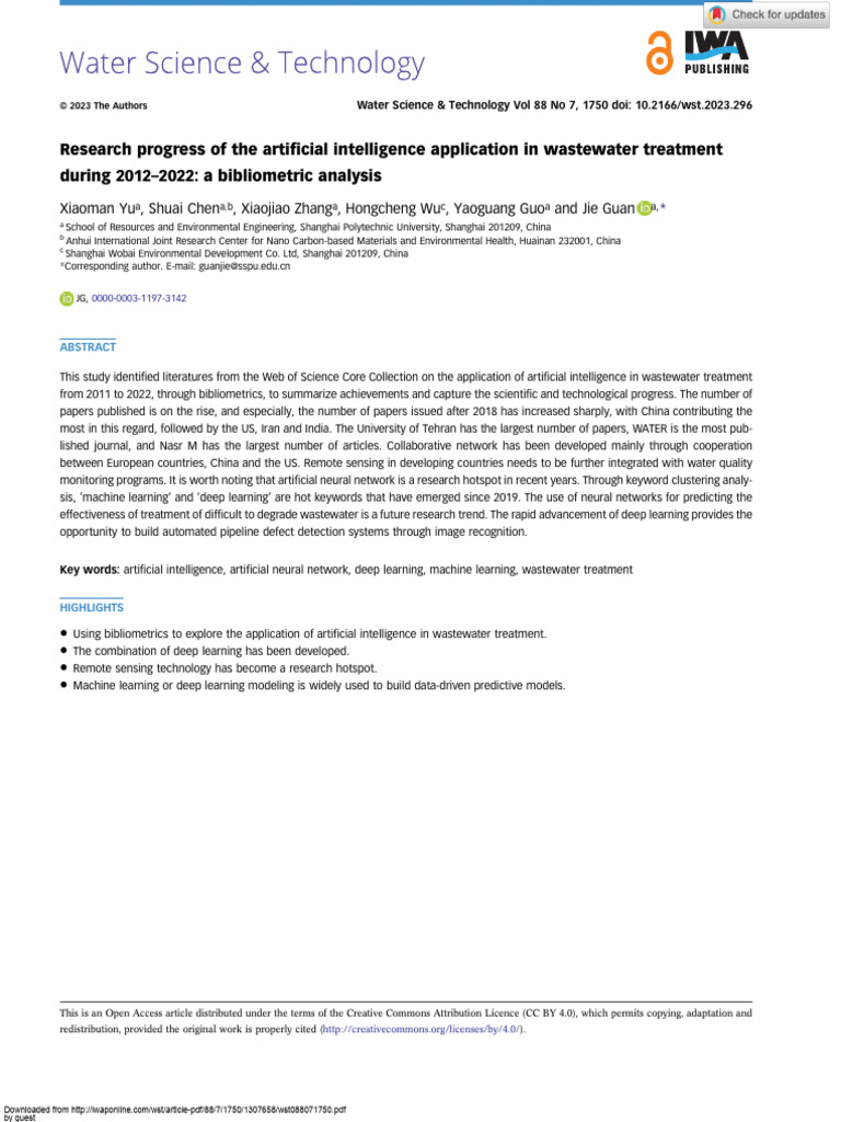 Research Progress of The Arti Ficial Intelligence Application in ...