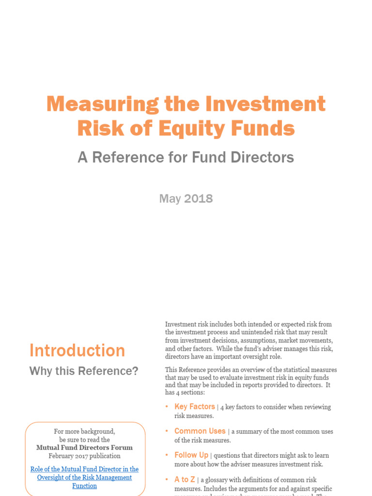 Measuringrisk | PDF | Sharpe Ratio | Beta (Finance)