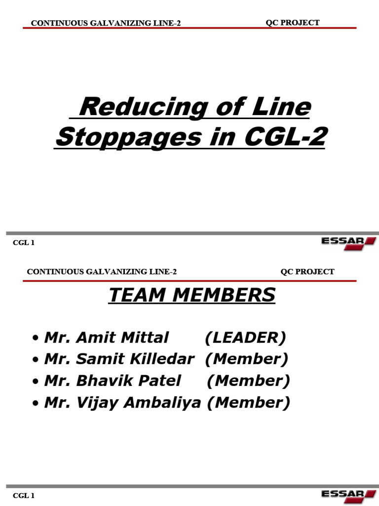 CGL-2 Line Stoppage Reduction | PDF | Programmable Logic Controller ...