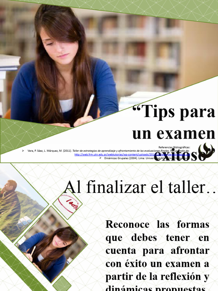 T14 - LUIS - Tips para Un Examen Exitoso | PDF