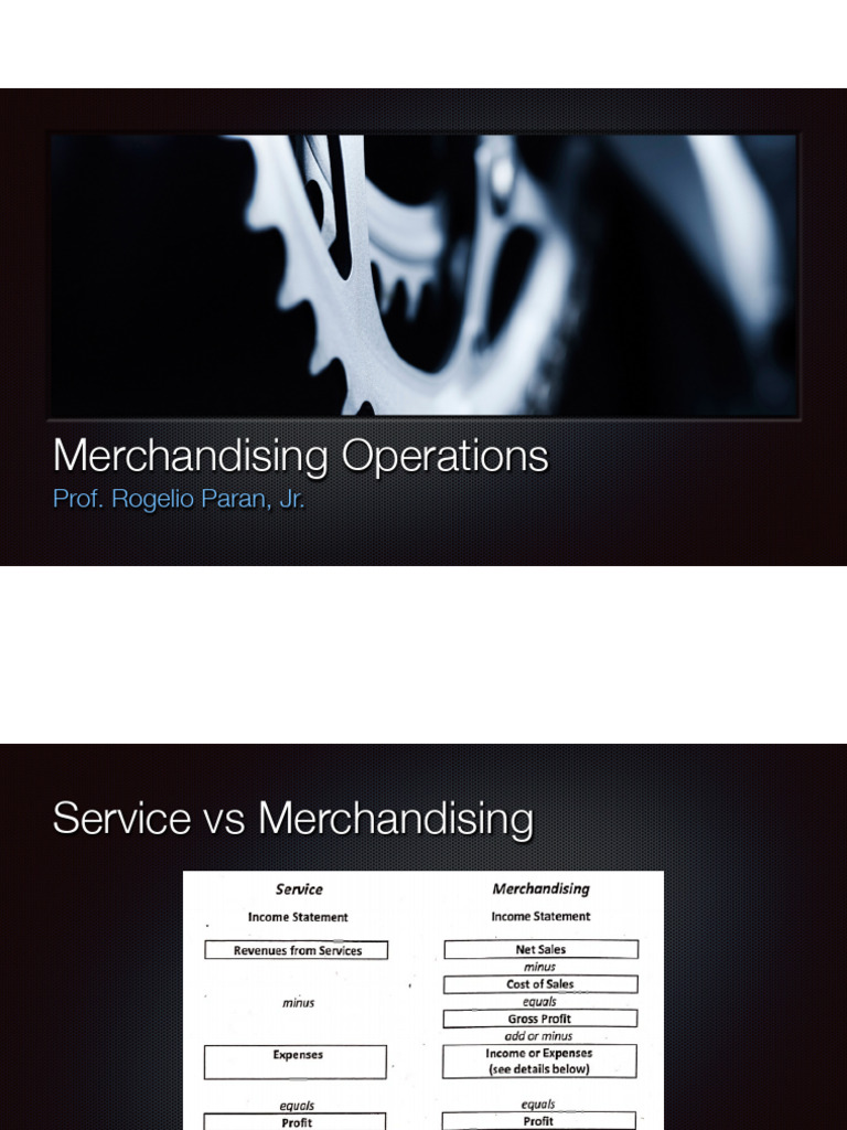 Merchandising Operations | PDF | Cost Of Goods Sold | Invoice