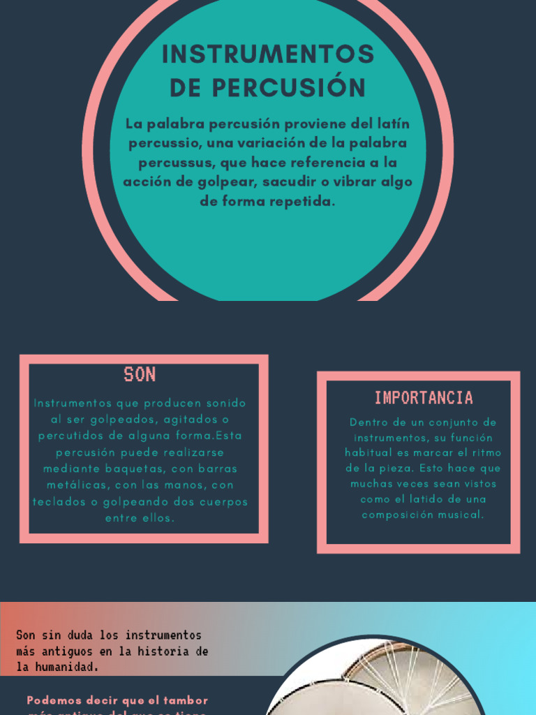 PERCUSIÓN | PDF | Tambor | Instrumentos musicales
