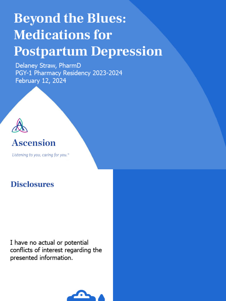 grand rounds presentation | PDF | Major Depressive Disorder ...