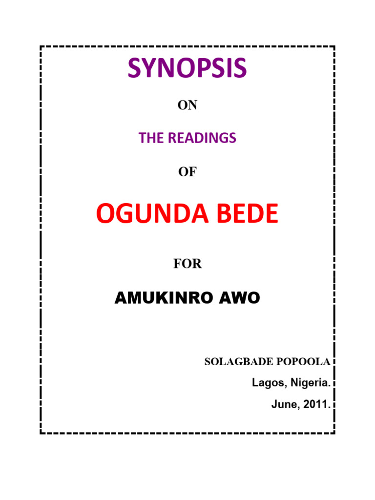 137 Ogunda Bede For Male | PDF