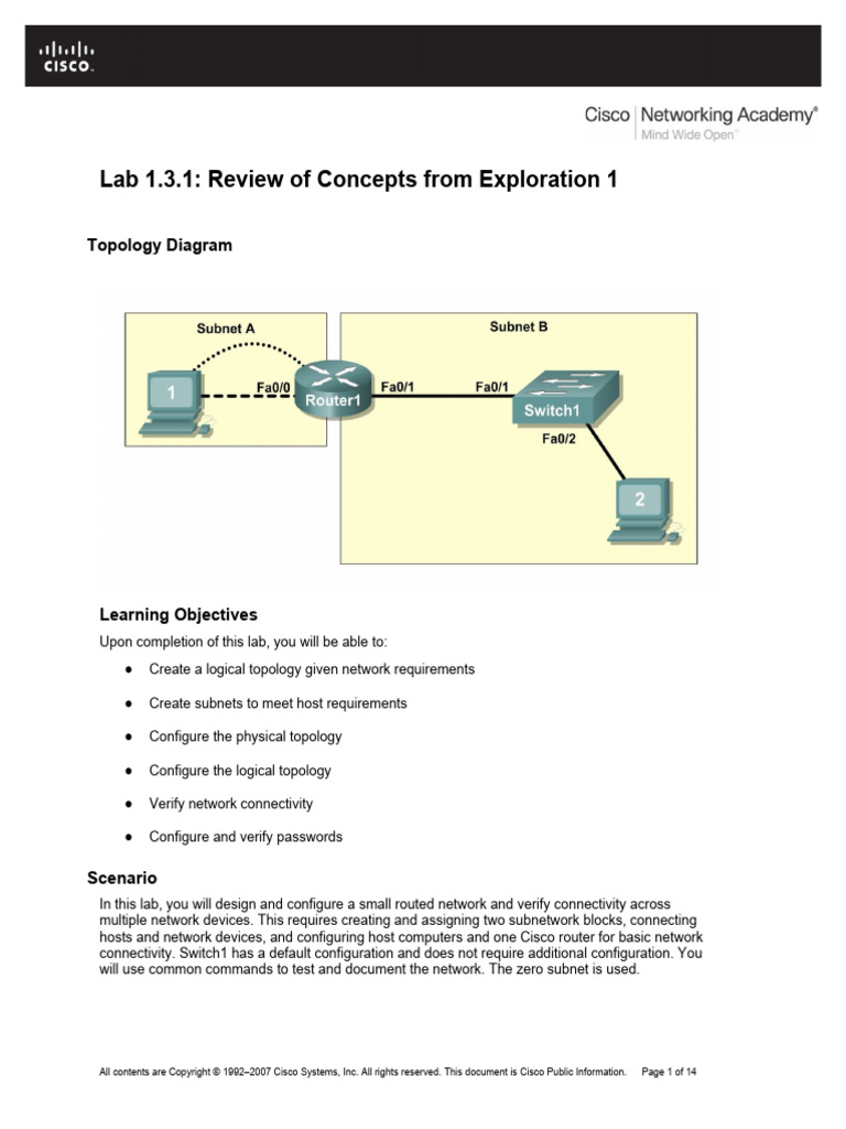 Lab 7 | PDF | Ip Address | Computer Network