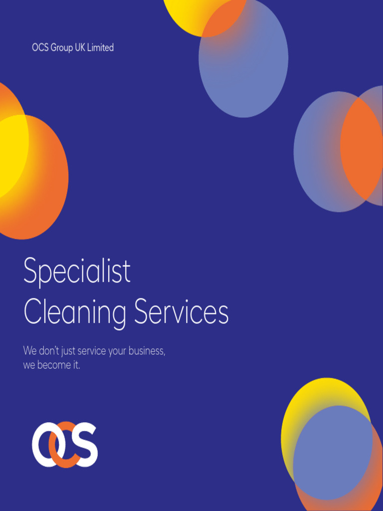 Ocs Uk Specialist Cleaning Brochure | PDF | Infection