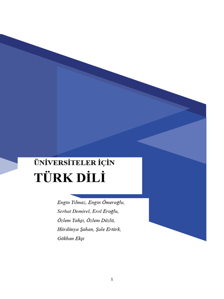 Türk Dili 9. Hafta | PDF