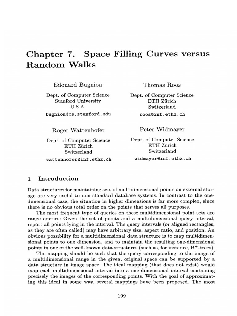 Space Filling Curves Versus Random Walks | PDF | Mathematics | Applied Mathematics