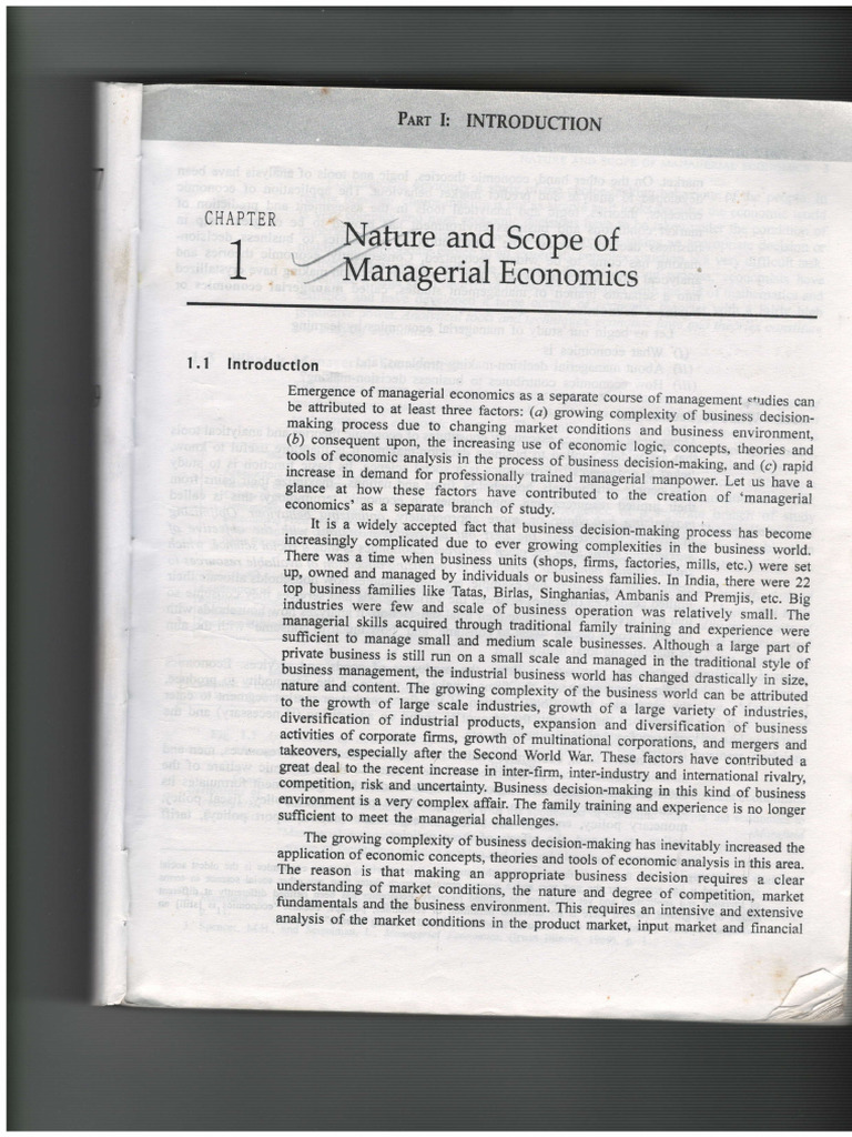 Managerial Eco Module 1 | PDF | Economics | Market (Economics)