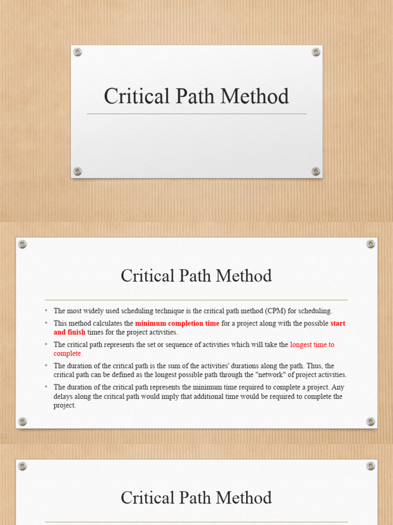 Critical Path Method | Download Free PDF | Algorithms And Data Structures | Applied Mathematics