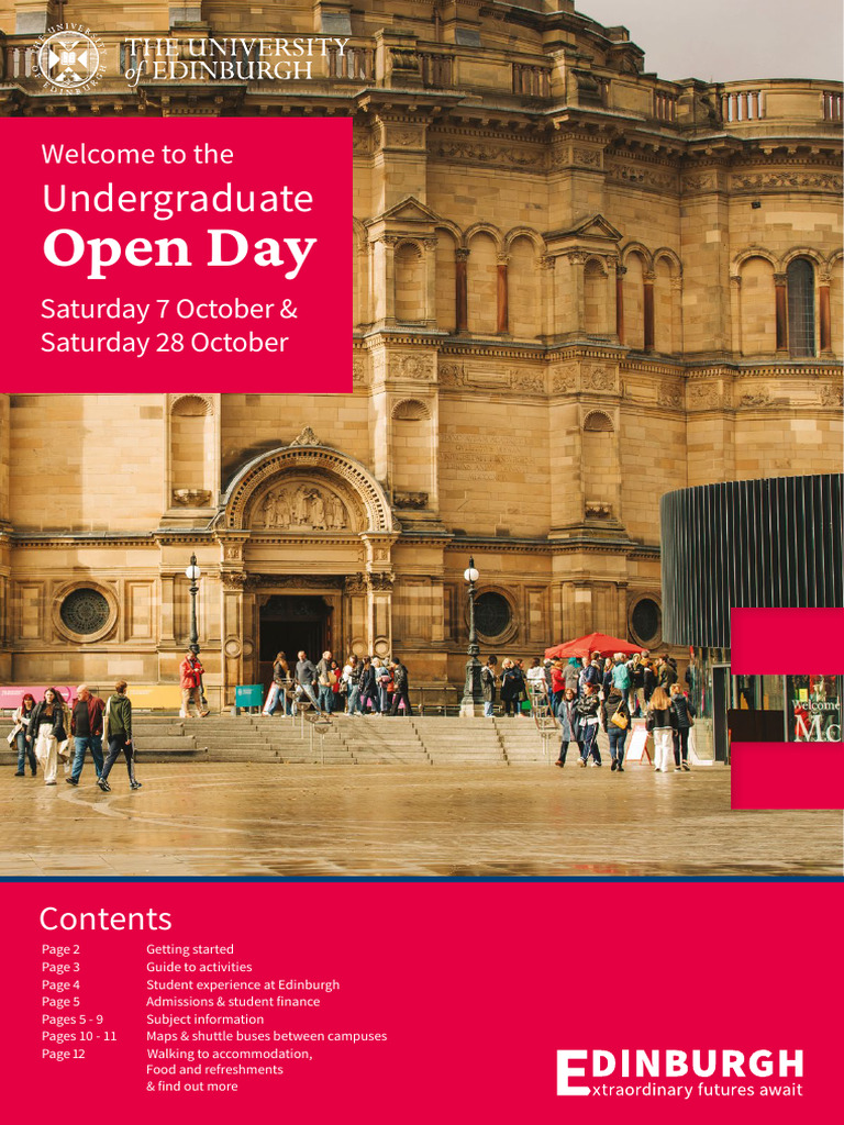 Ug Open Days October 23 | Download Free PDF | Science
