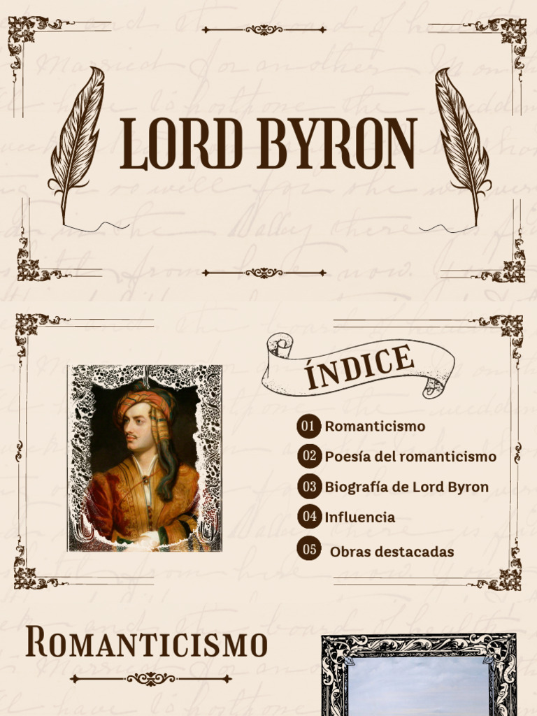 Lord Byron | PDF | Lord Byron | Romanticismo
