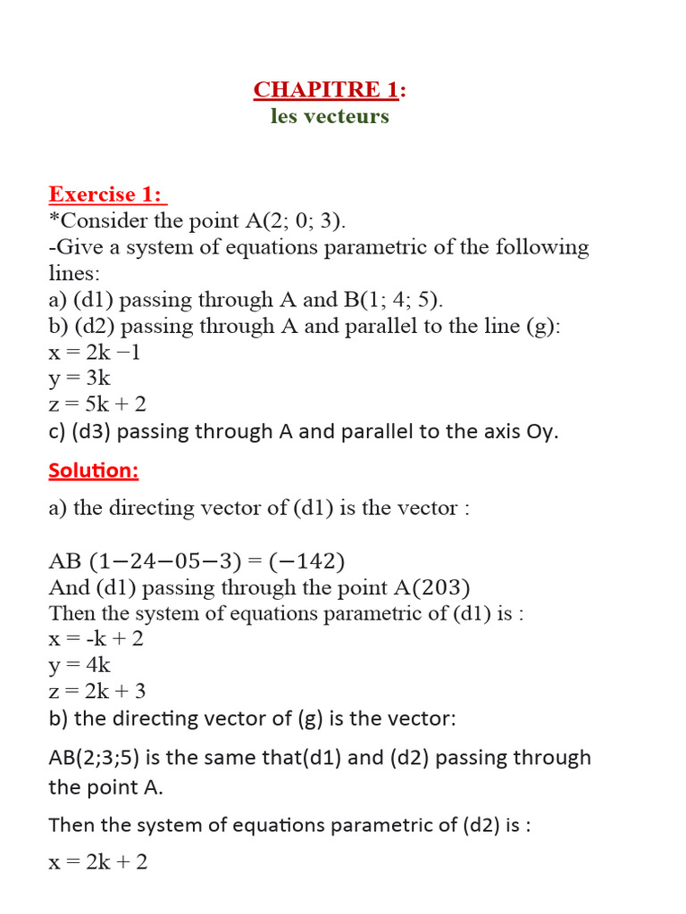 Chapitre 1 | PDF | Equations | Algebra